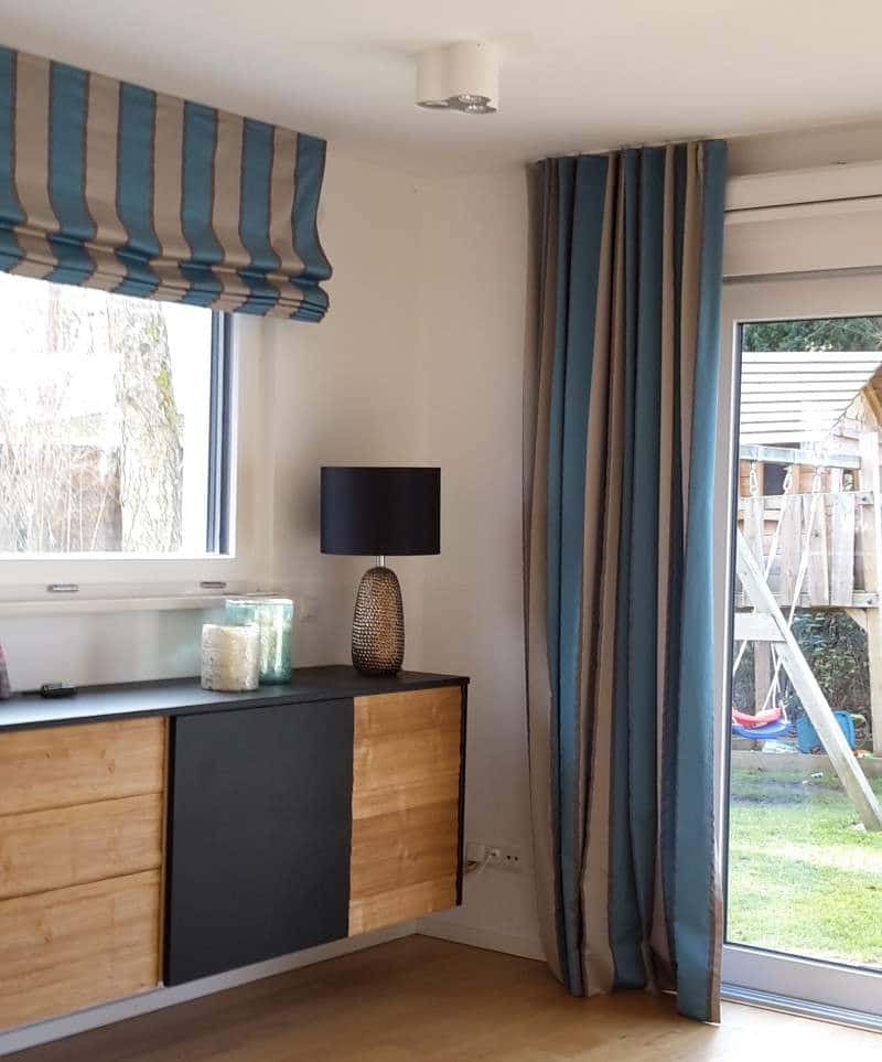 Vorhänge in Haus machen gute Stimmung und gutes Klima