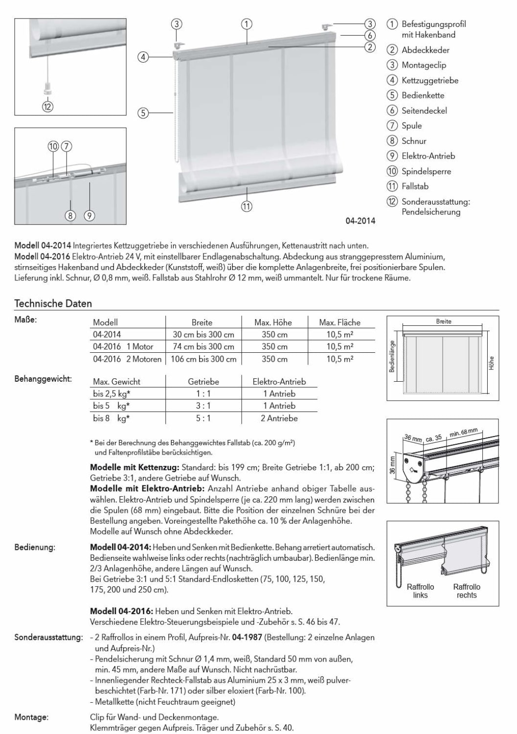 Raffrollos für Küche - edel - natürlich - modern